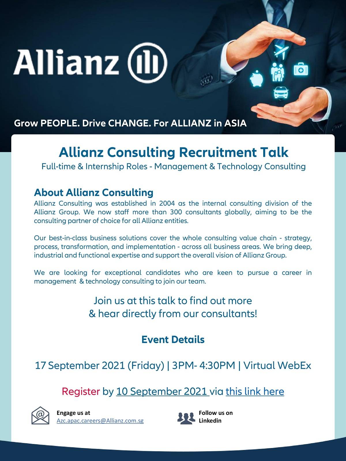 Allianz Consulting Recruitment Talk - NUS Centre for Future-ready Graduates