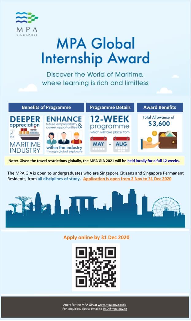 MPA Global Internship Award - NUS Centre for Future-ready Graduates