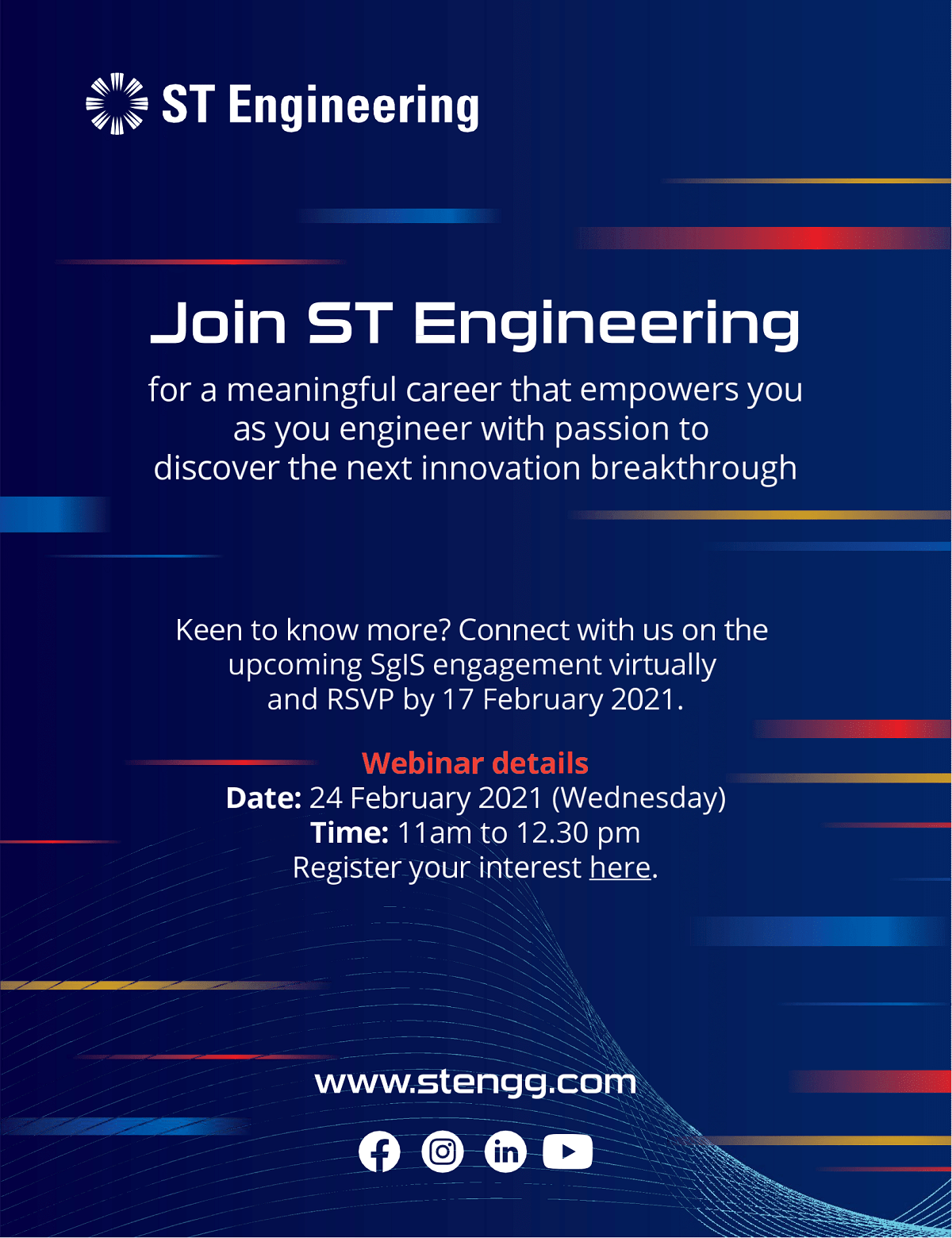 Explore with SgIS 2021 Scholarship Outreach Session – ST Engineering ...