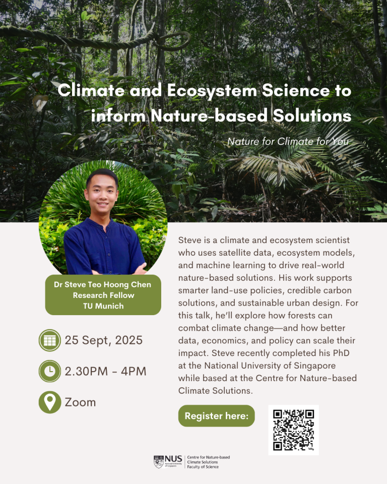 Events - NUS Centre for Nature-based Climate Solutions