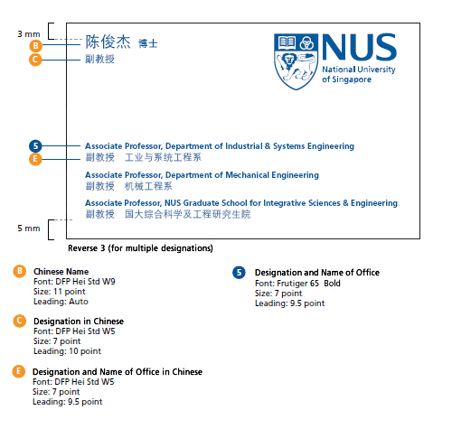 NUS Identity - Print - Stationery